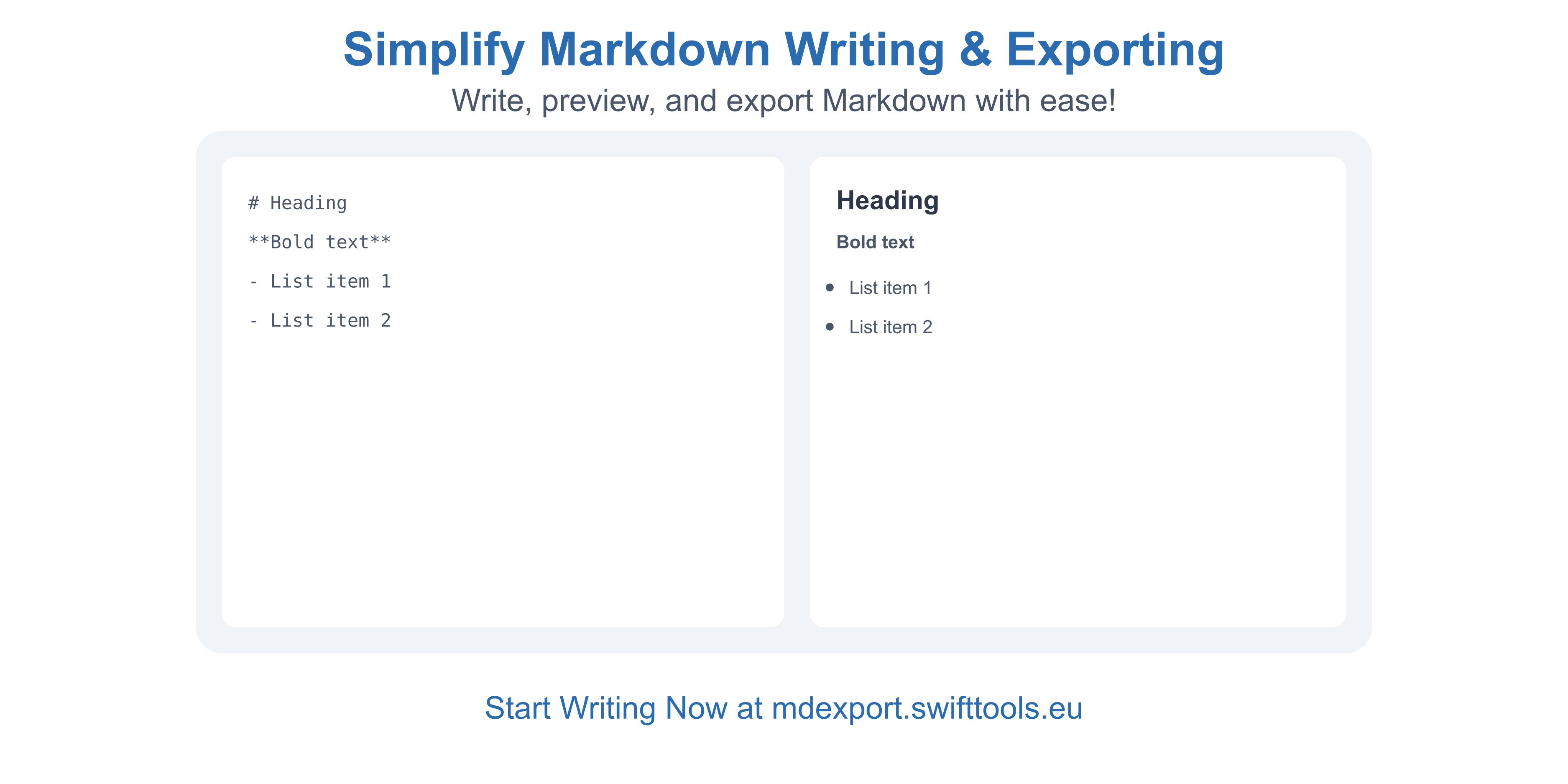 Markdown Editor - Easy Online Markdown Writing and Export Tool